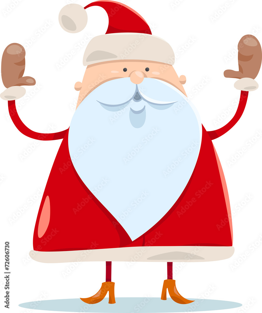 cute santa claus cartoon illustration Stock Vector | Adobe Stock
