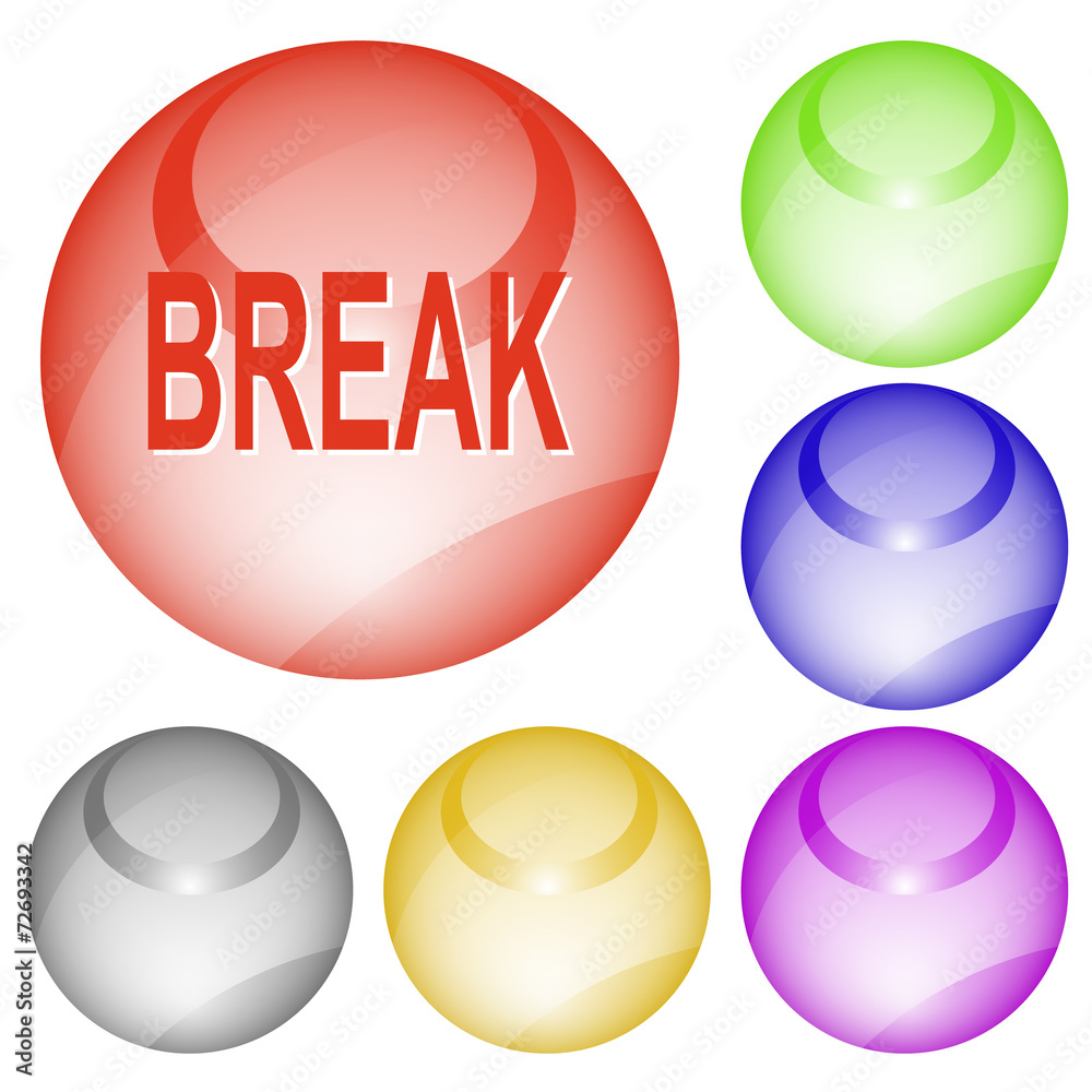 Break. Vector interface element. Stock Vector | Adobe Stock