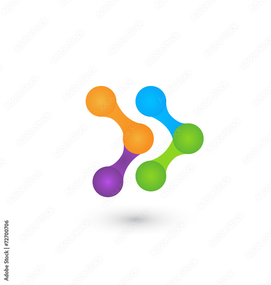 Logo hi-tech icon vector. Stock Vector | Adobe Stock