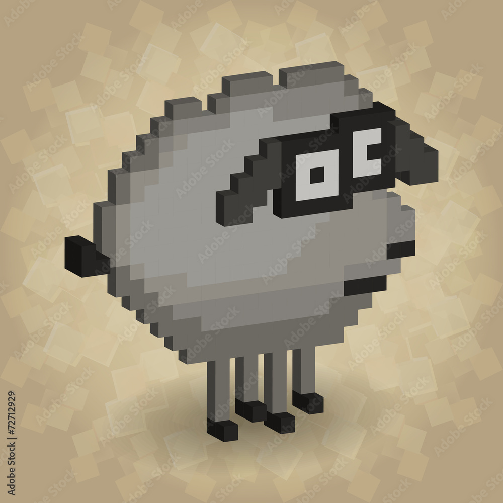 Minecraft Sheep Pixel Art