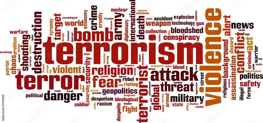 Terrorism word cloud concept. Vector illustration Stock Vector | Adobe ...