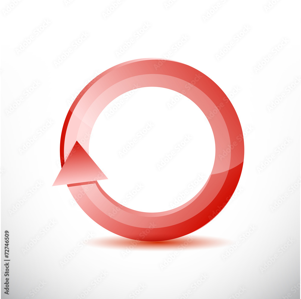 red rotating cycle illustration design Stock Illustration | Adobe Stock