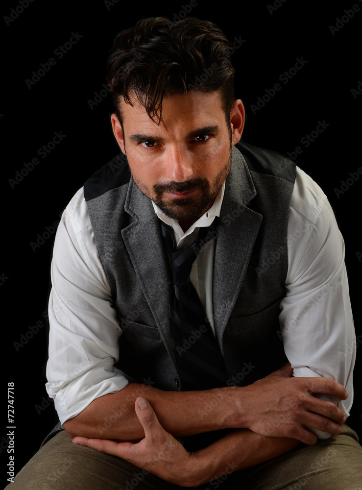 Handsome Italian man Stock Photo | Adobe Stock