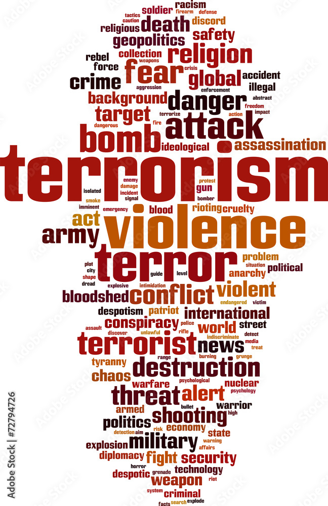 Terrorism word cloud concept. Vector illustration Stock Vector | Adobe ...