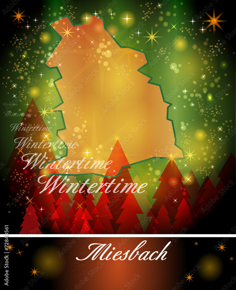 Karte von Miesbach Stock Vector | Adobe Stock