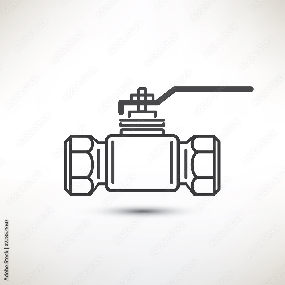 ball valve vector symbol Stock Vector | Adobe Stock