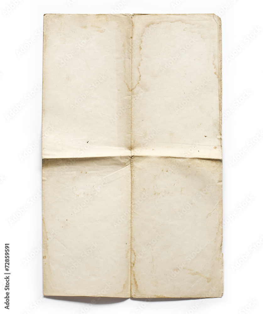 old paper with paterns details on white background Stock Photo | Adobe ...