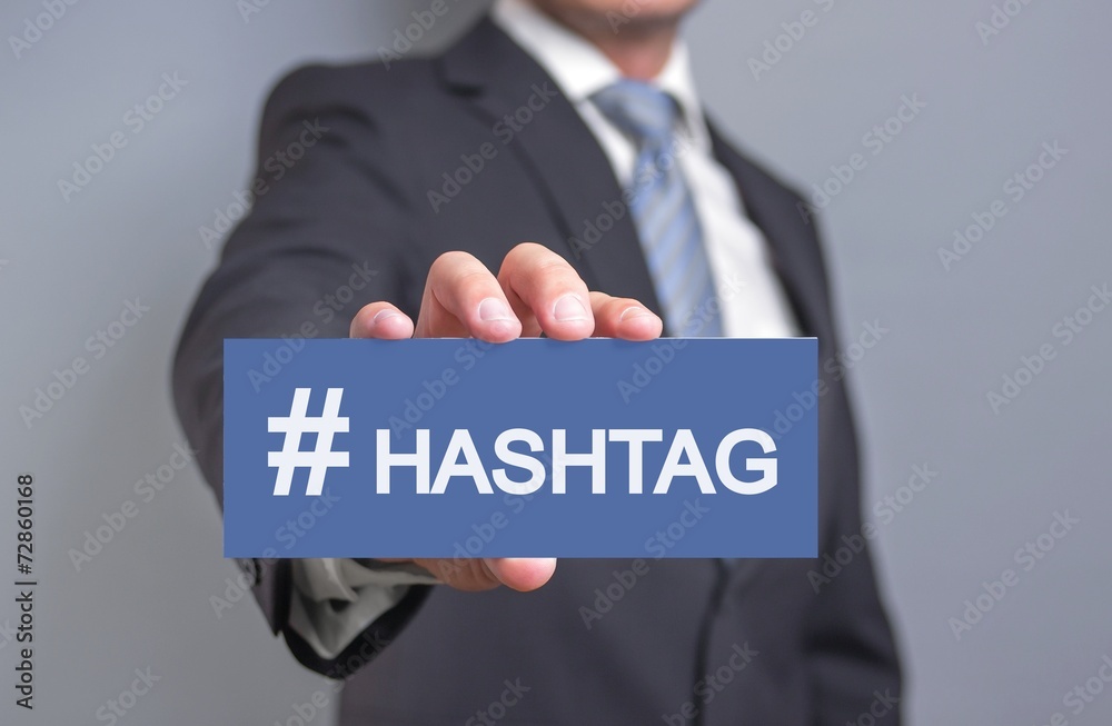 # Hashtag Schild Stock-Foto | Adobe Stock