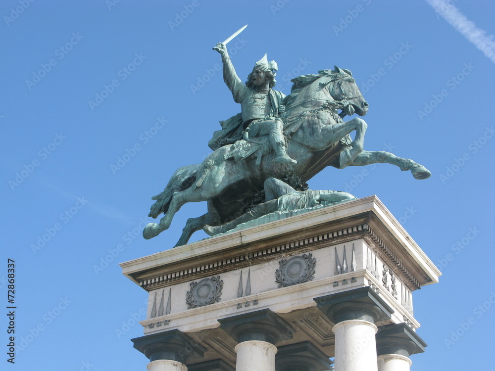 Statue de Vercingétorix par Bartholdi à Clermont-Ferrand (place de ...