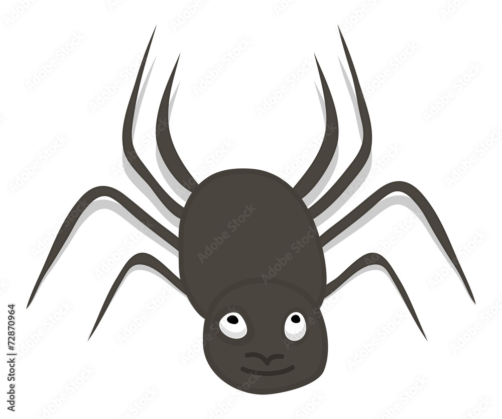 Dangerous Cartoon Spider Stock Vector | Adobe Stock
