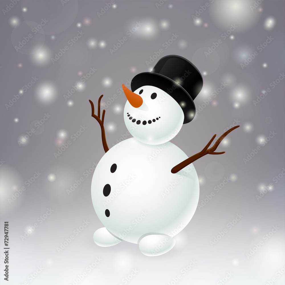 Snowman Stock Illustration | Adobe Stock