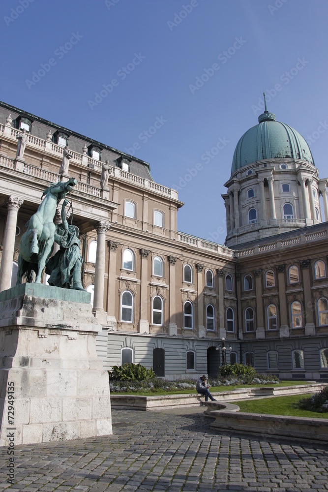 Palais de Budavár à Budapest, Hongrie Stock Photo | Adobe Stock