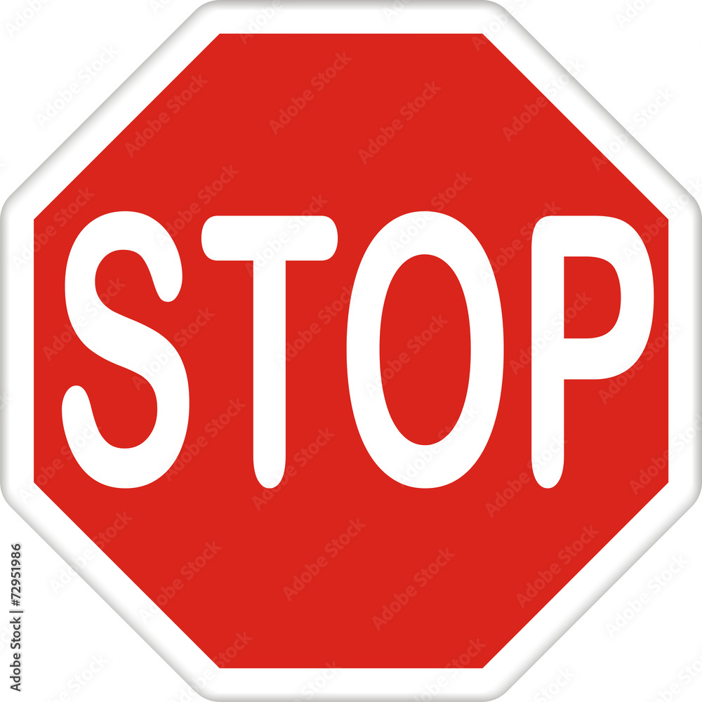 Verkehrszeichen, Stop Stock-Illustration | Adobe Stock