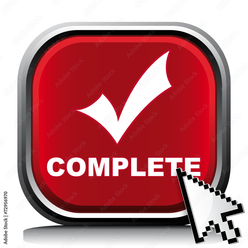 COMPLETE ICON Stock Vector | Adobe Stock