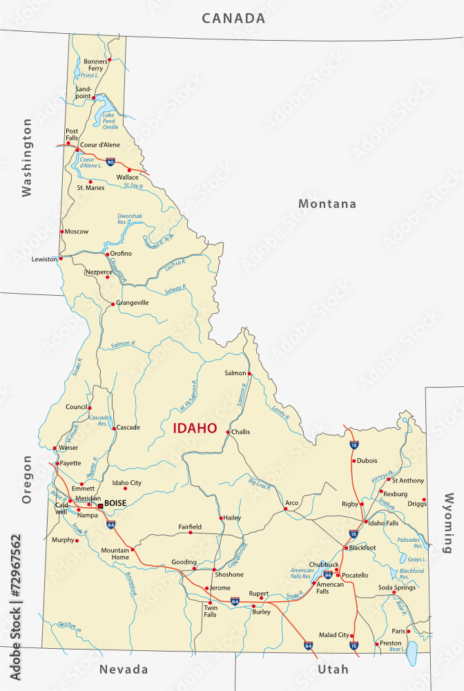 Road Atlas Of Idaho