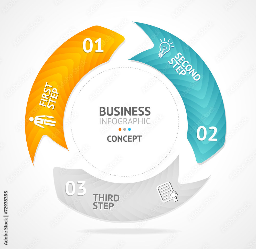 Vector infographics options banner 1 2 3 Stock Vector | Adobe Stock