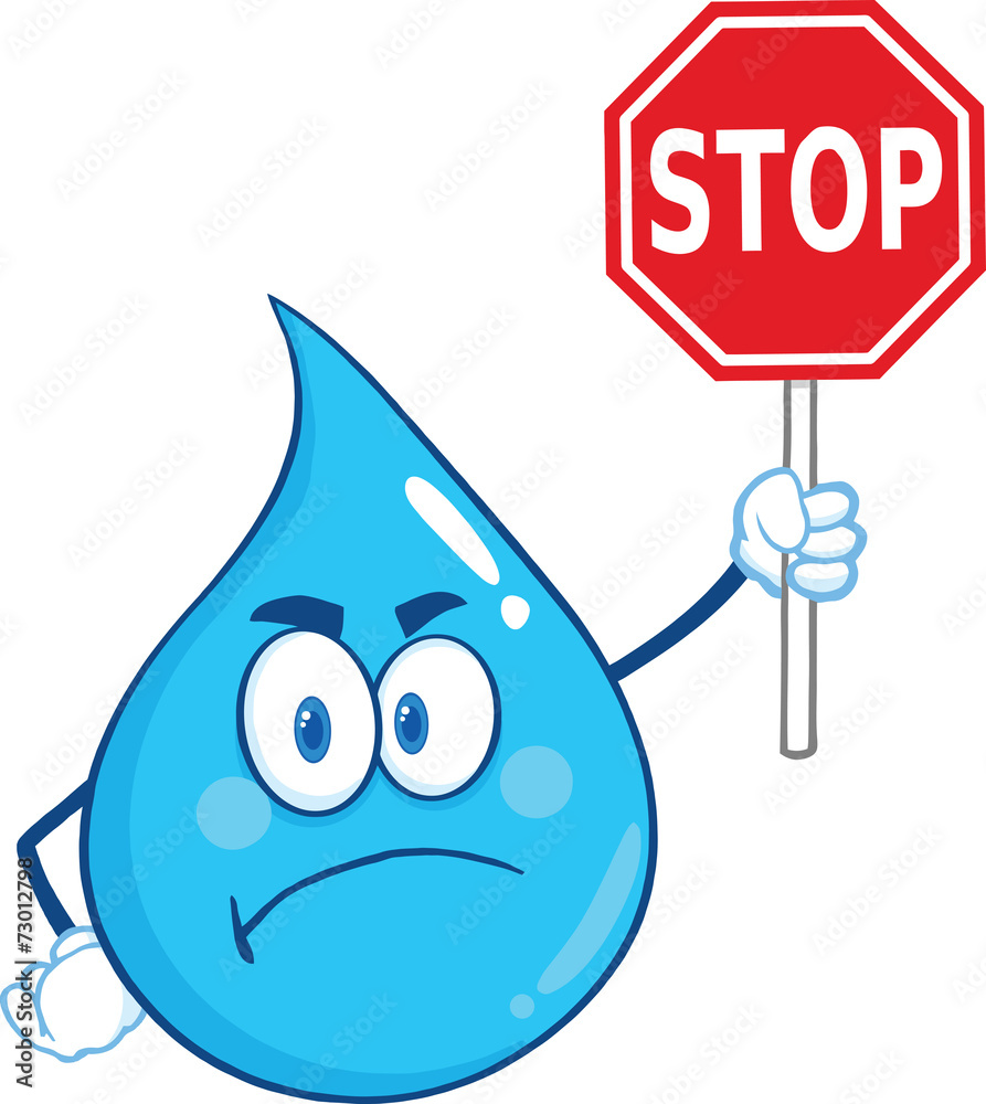 Sad Water Drop Clipart