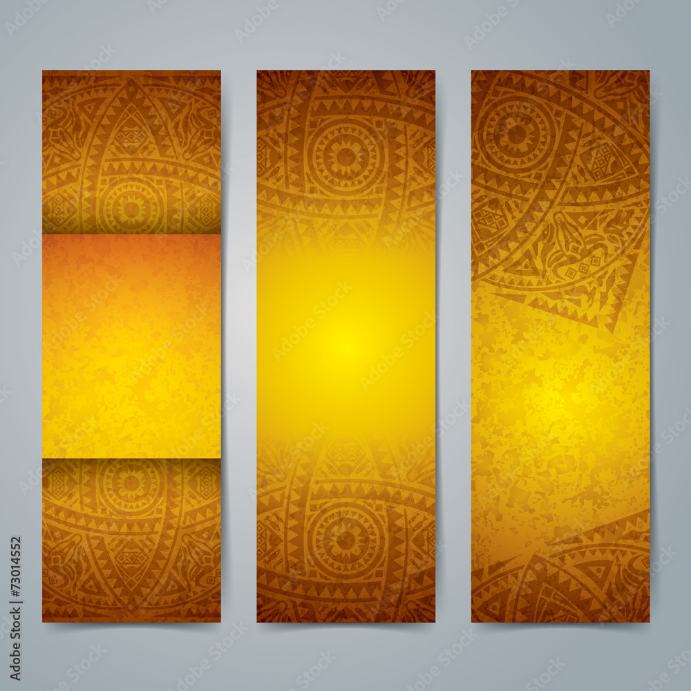 Collection banner design, African art background. Stock Vector | Adobe ...