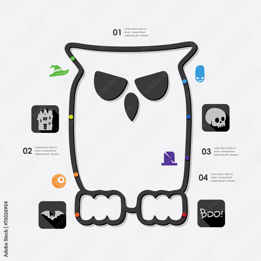 halloween infographic Stock Vector | Adobe Stock