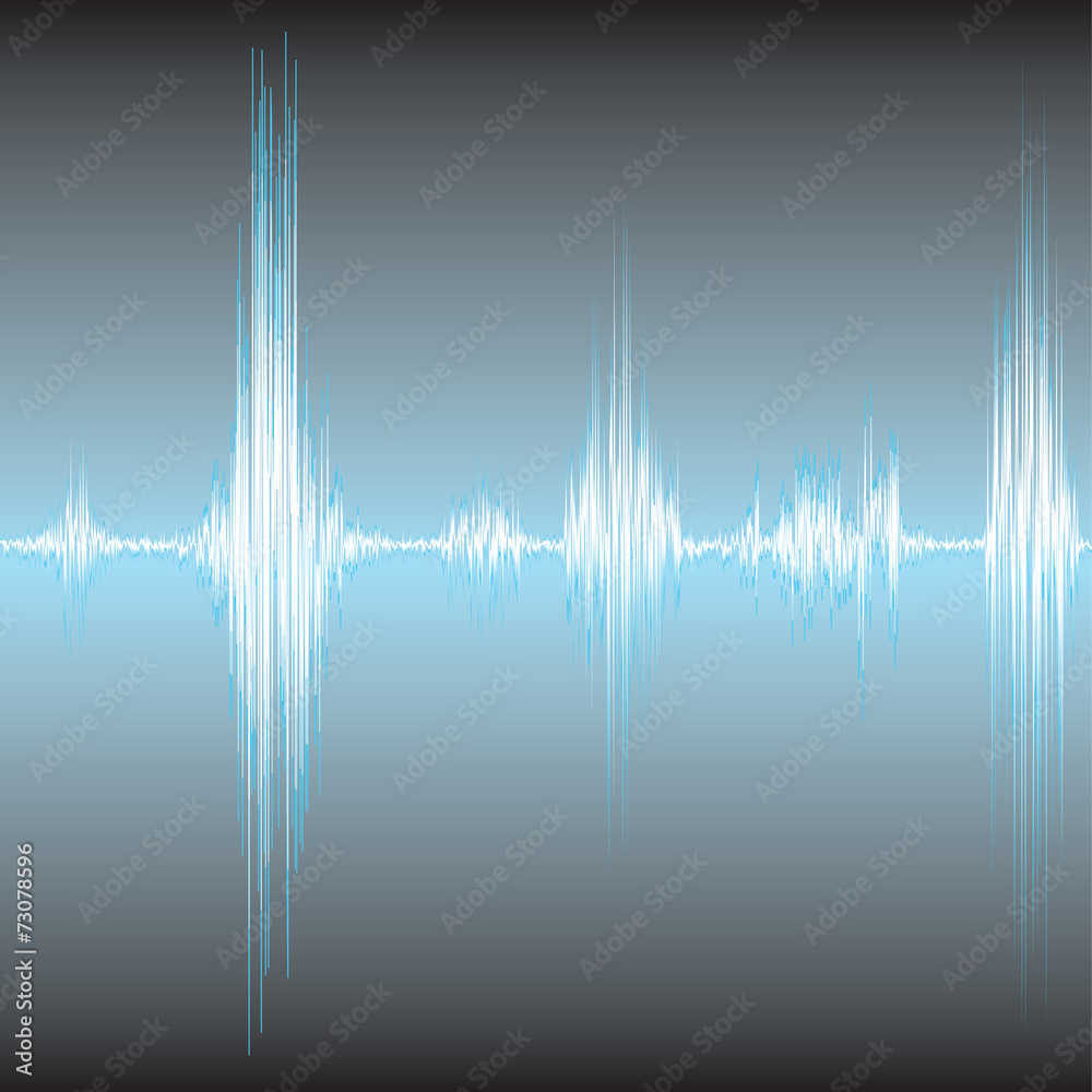 Sound waves Stock Vector | Adobe Stock