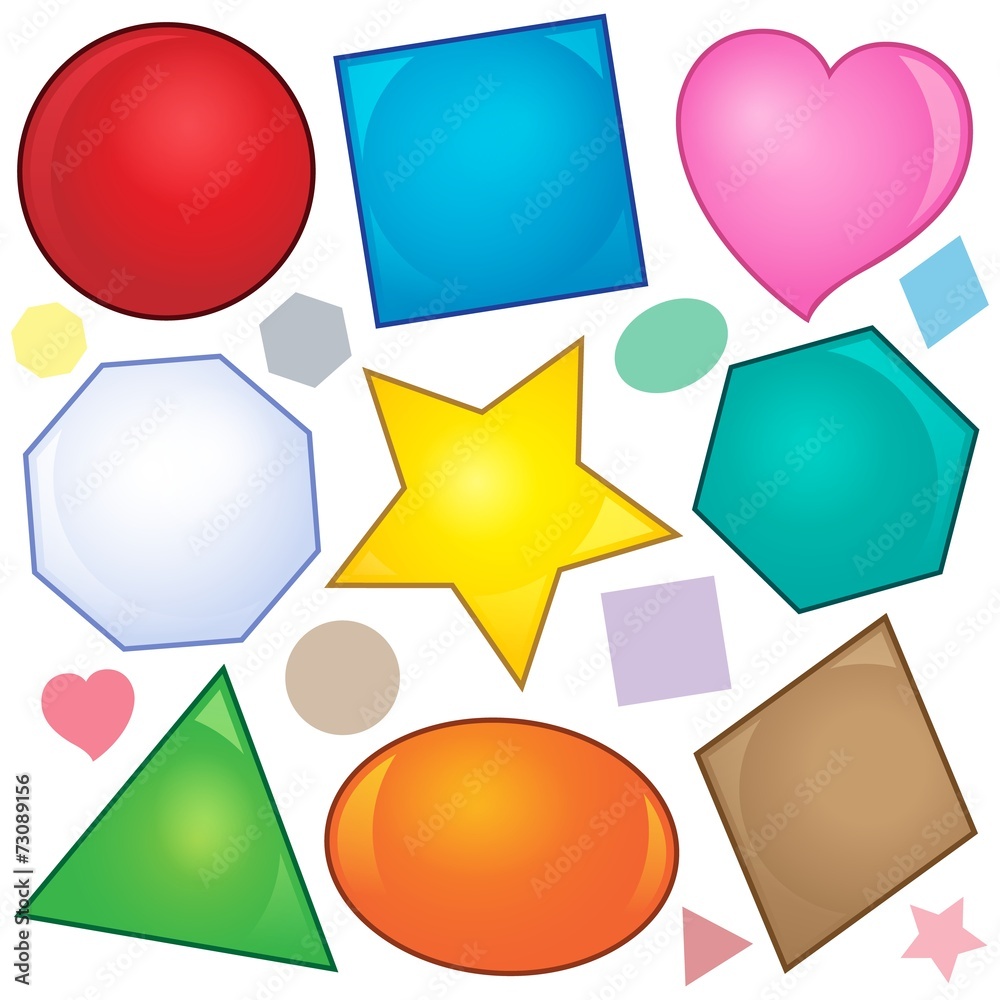 Various shapes theme image 2 Stock Vector | Adobe Stock