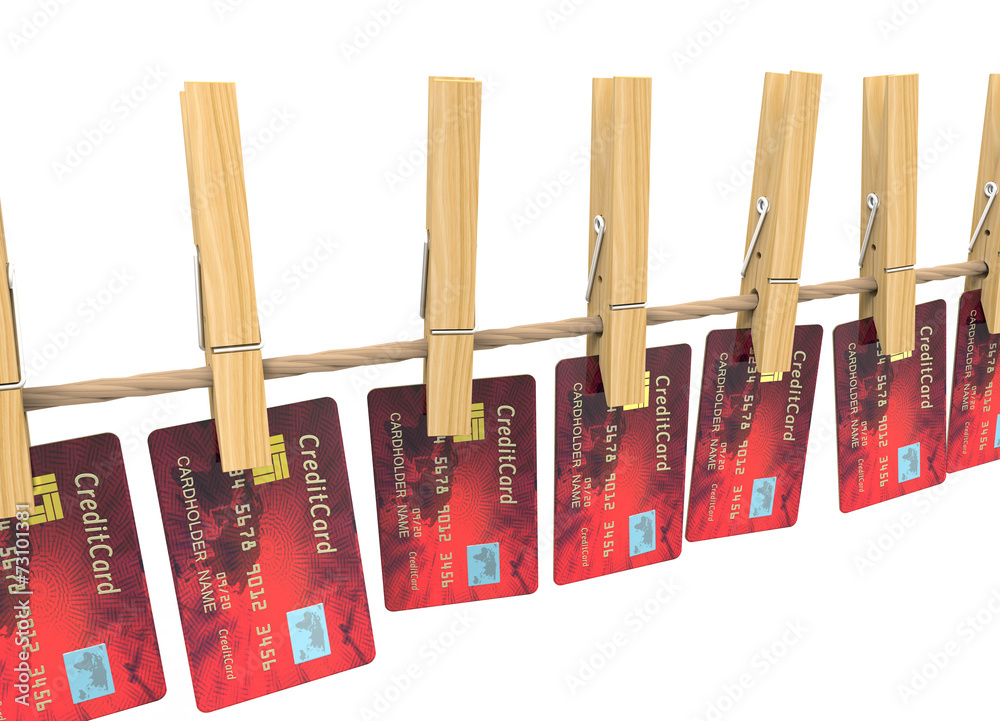 Cloning of credit cards Stock Illustration | Adobe Stock