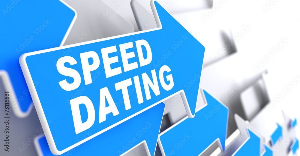 Speed Dating on Direction Arrow Sign. Stock-Illustration | Adobe Stock