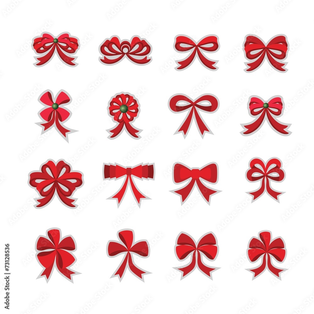 bow and ribbon. Vector illustration Stock Vector | Adobe Stock