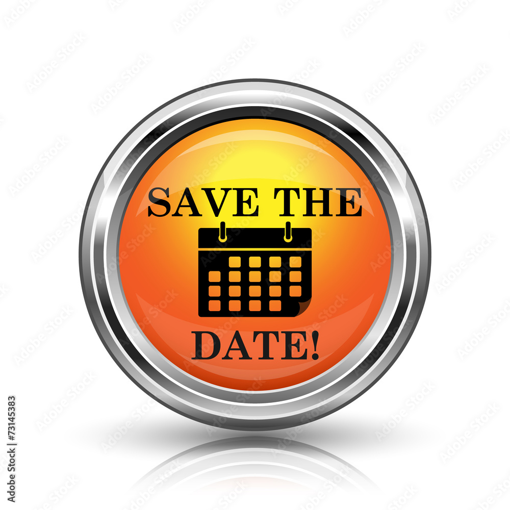 Save the date icon Stock Illustration | Adobe Stock