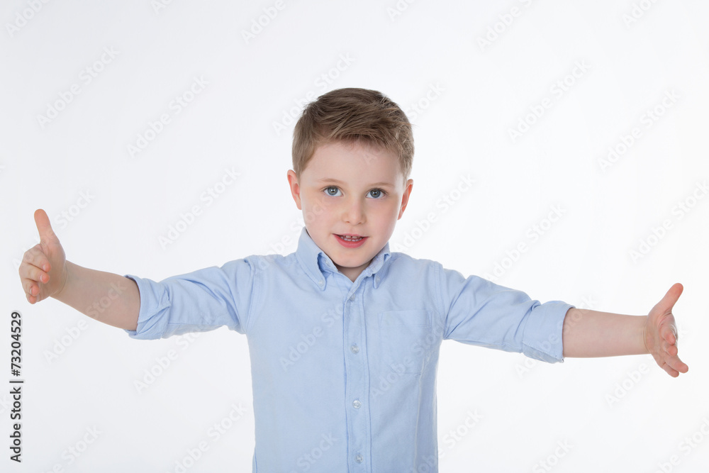 cute boy with shirt Stock Photo | Adobe Stock