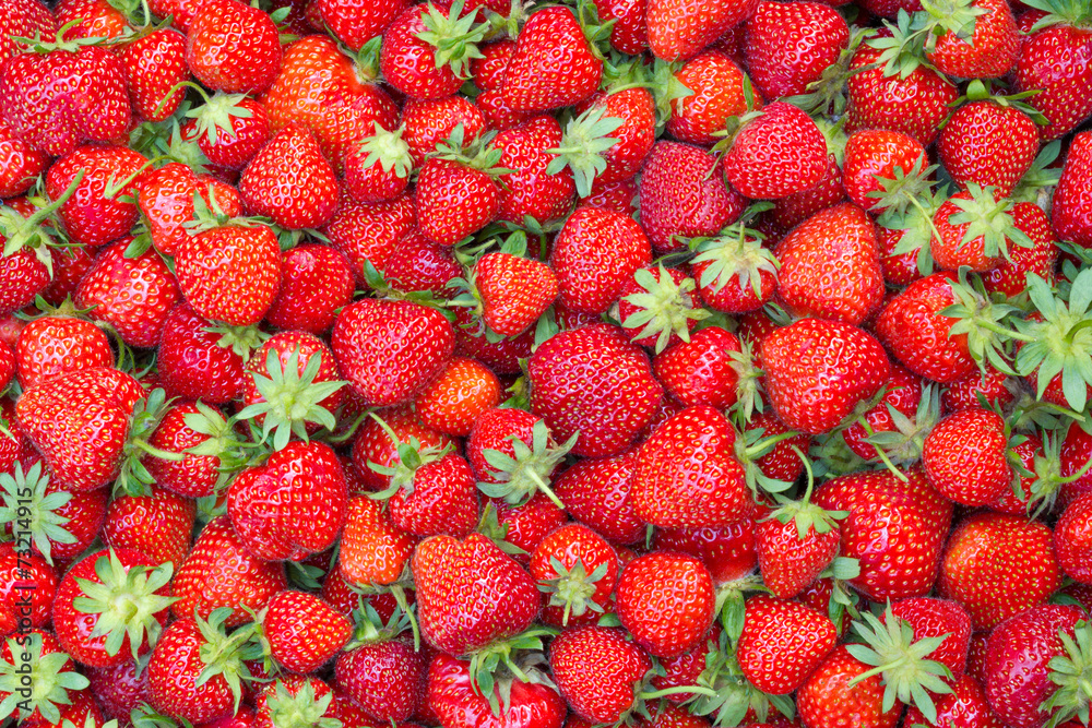 Strawberry texture - filled frame Stock Photo | Adobe Stock
