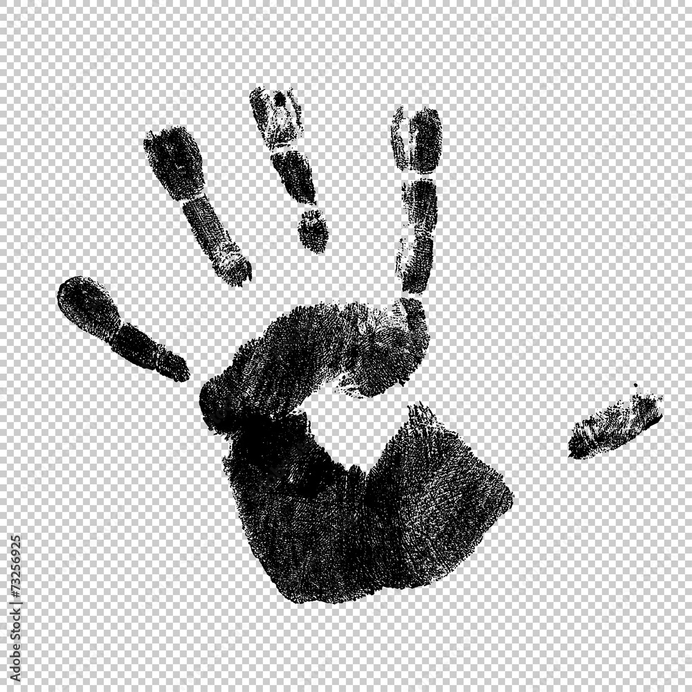 Handprint, vector, isolated. Stock Vector | Adobe Stock