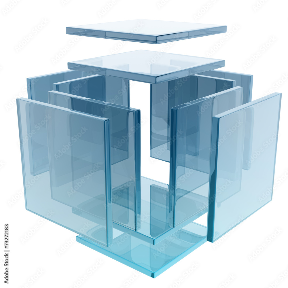 glass cube Stock Illustration | Adobe Stock