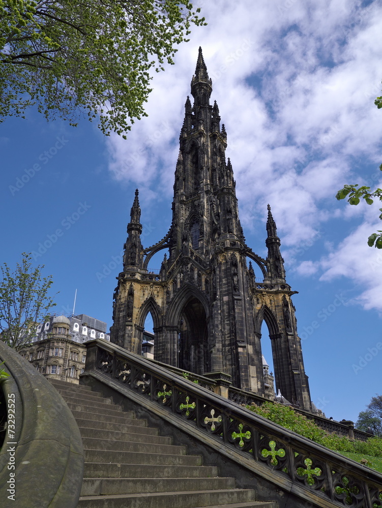 The Scott Monument, Princes Street, Edinburgh, Scotland. Stock Photo ...