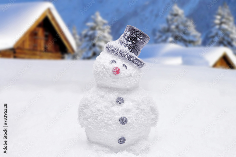 Schneemann Stock-Foto | Adobe Stock