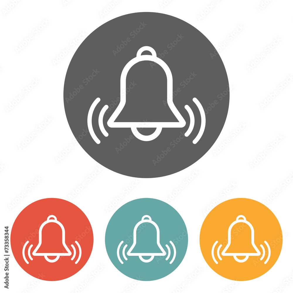 bell icon Stock Vector | Adobe Stock
