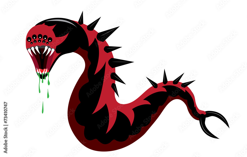 Worm alien vector de Stock | Adobe Stock