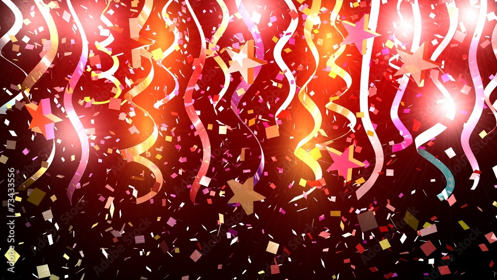 Birthday background with confetti Stock Illustration | Adobe Stock