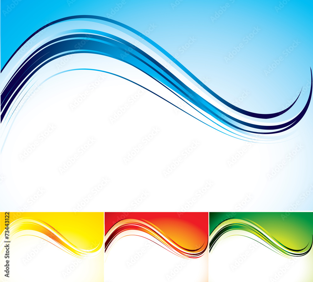 Four color abstract backgrounds vector de Stock | Adobe Stock