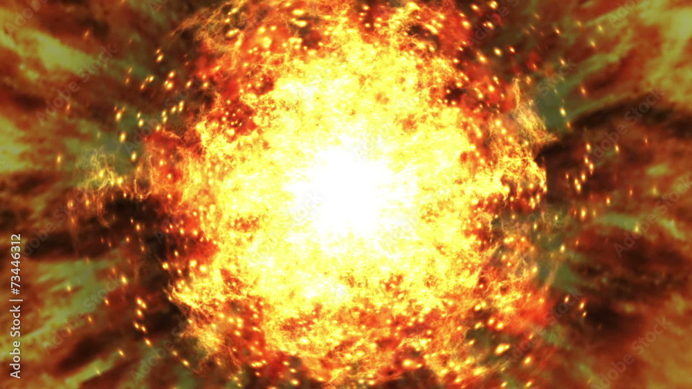 Explosion Flames, with Alpha Matte Stock Video | Adobe Stock