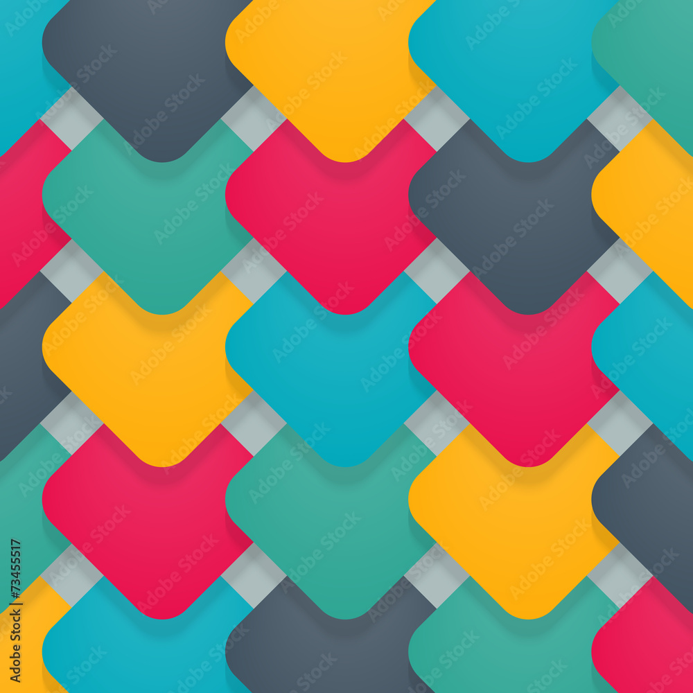 Colorful squares with rounded corners on gray background Stock Vector ...