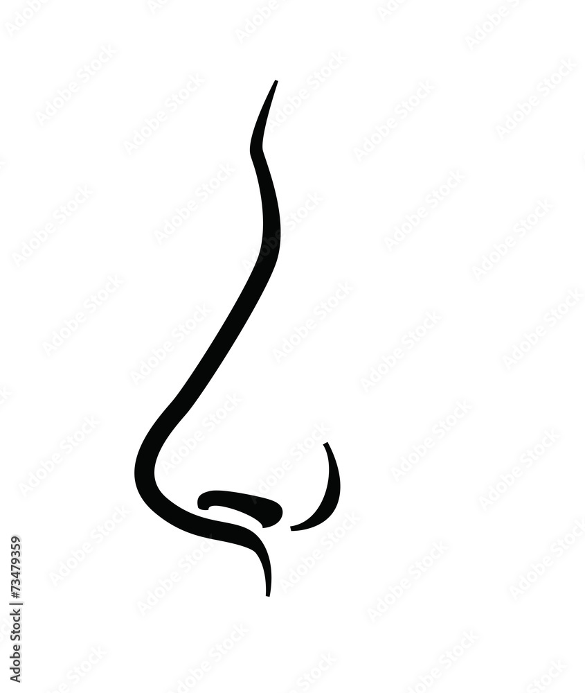 nose icon Stock Vector | Adobe Stock