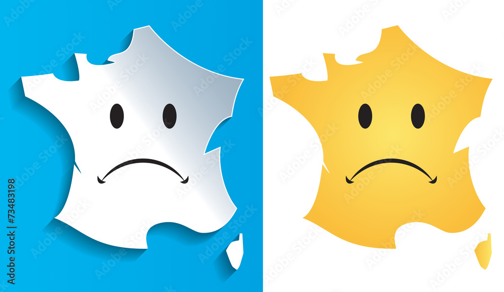 Carte France Smiley-2 Stock Vector | Adobe Stock