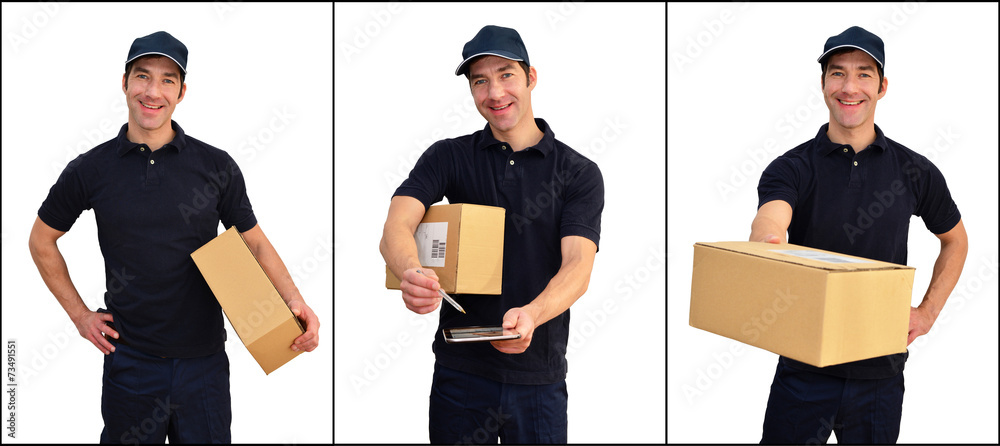 Paketdienst // Delivery of packet Stock-Foto | Adobe Stock