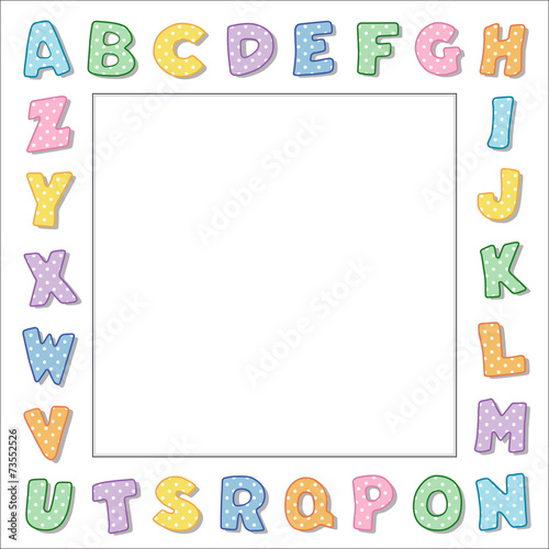Alphabet Page Border