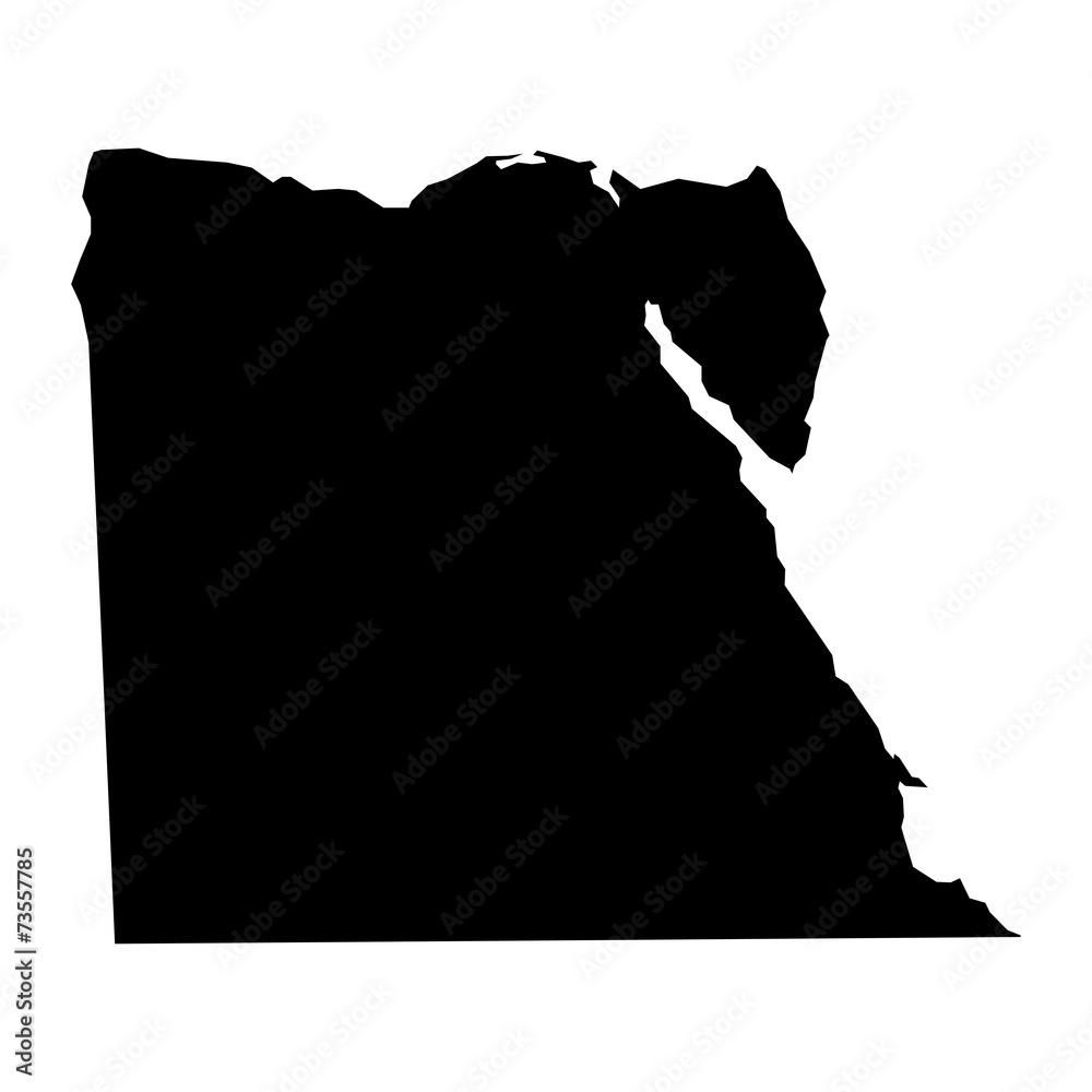 vector map of map of Egypt Stock Vector | Adobe Stock