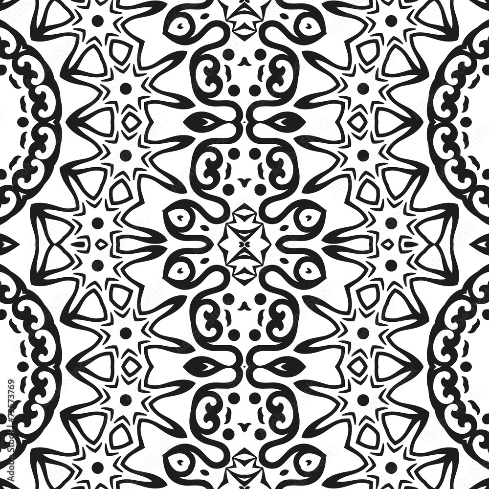 Abstract seamless outline pattern Stock ベクター | Adobe Stock