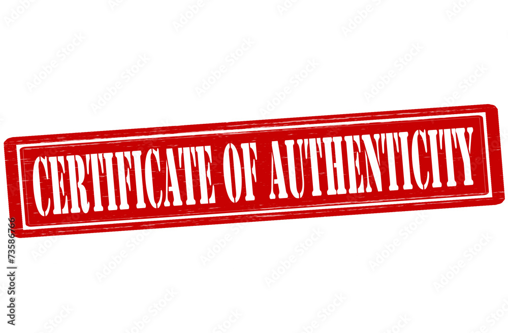 Certificate of authenticity Stock Vector | Adobe Stock