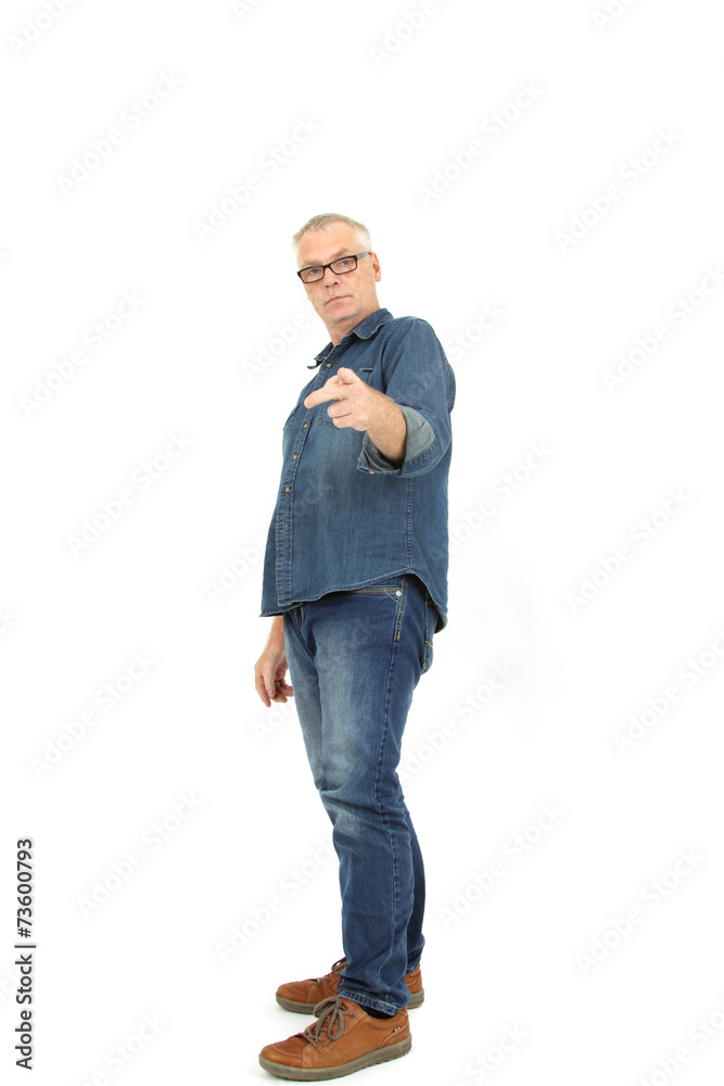 Mit dem Finger zeigen Stock-Foto | Adobe Stock