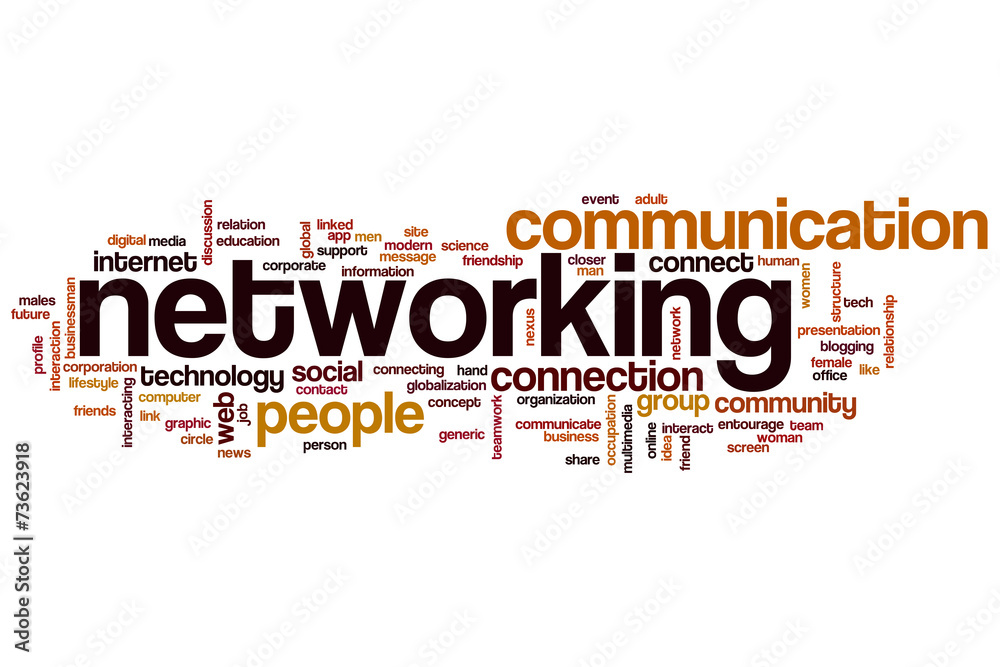 Networking word cloud Stock Illustration | Adobe Stock